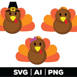 Turkey Svg - Thanksgiving Svg, Fall Svg, Turkey Clipart, Turkey Cut ...