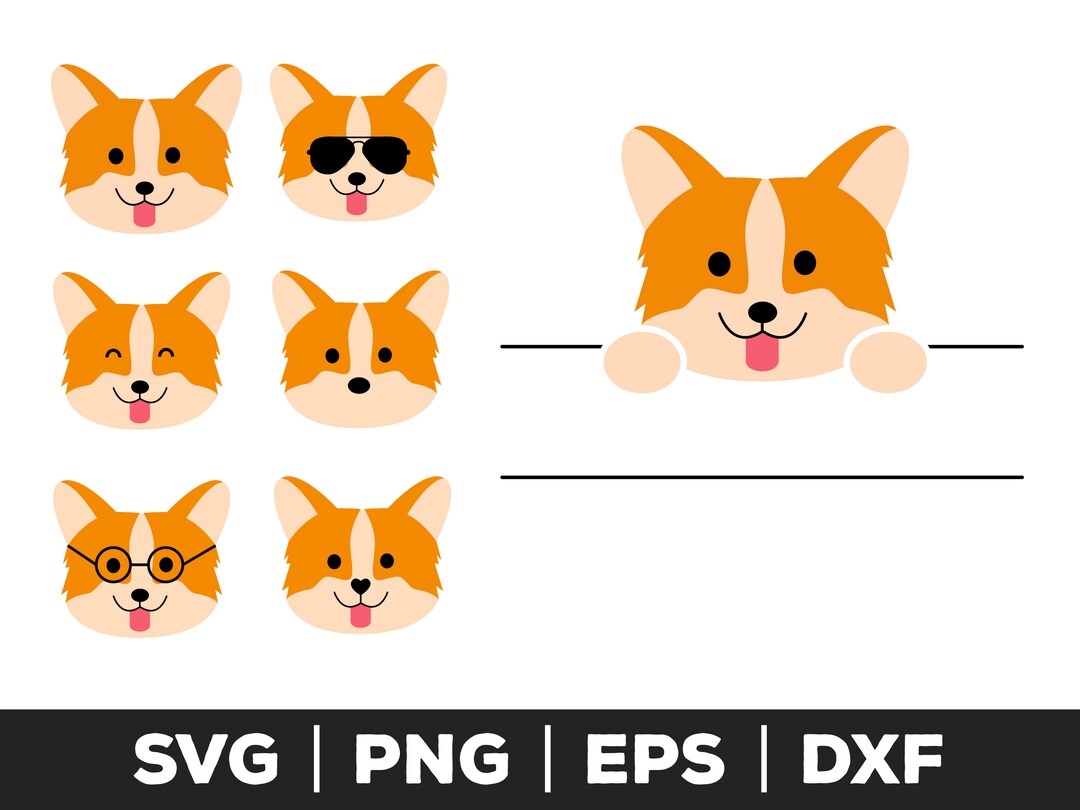 Corgi Svg, Corgi Png, Corgi Eps, Corgi Cut Files for Cricut, Corgi Cut ...