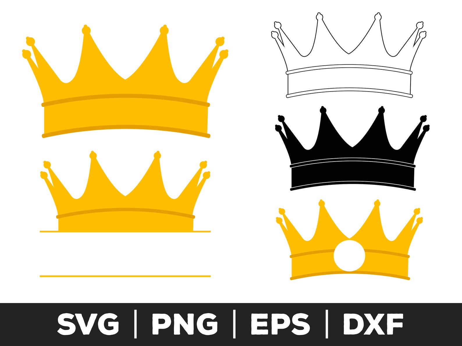 Royal Crown SVG File Png Eps File for Cricut for - Etsy