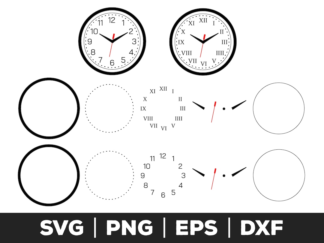 Clock Face Svg, Clock Face Png, Clock Face Eps, Clock Face Cut Files ...