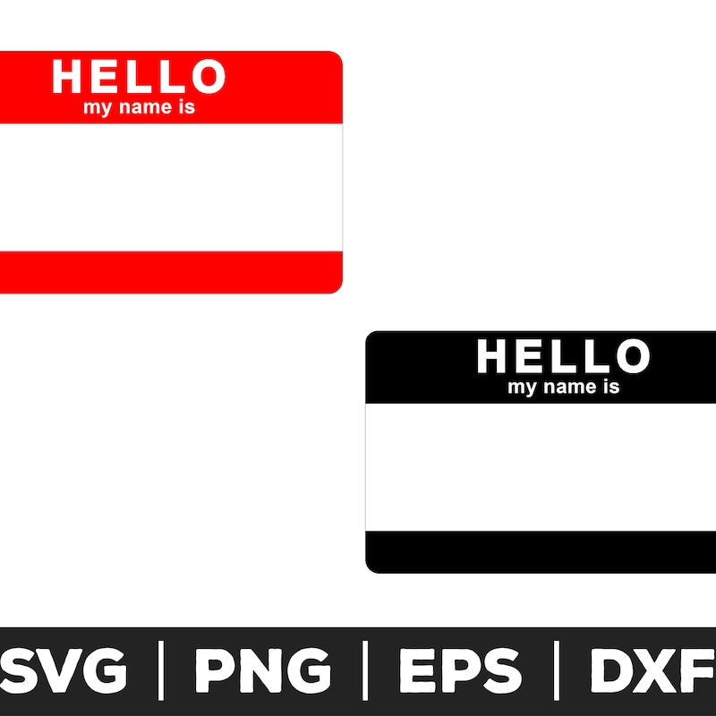 Hello My Name is Stickers - Etsy