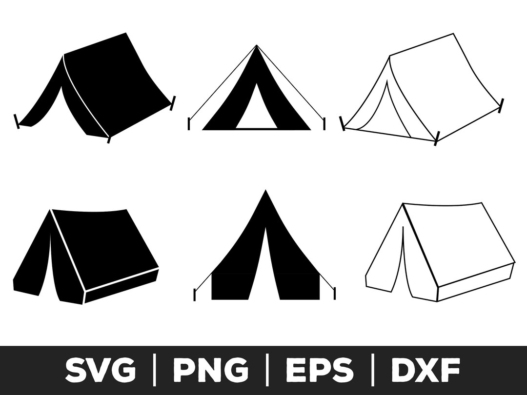 Camping Tent SVG, Camping Tent PNG, Camping Tent EPS, Camping Tent Clip ...