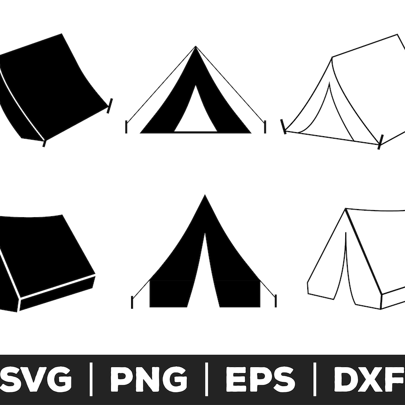 Camping Tent Svg - Etsy