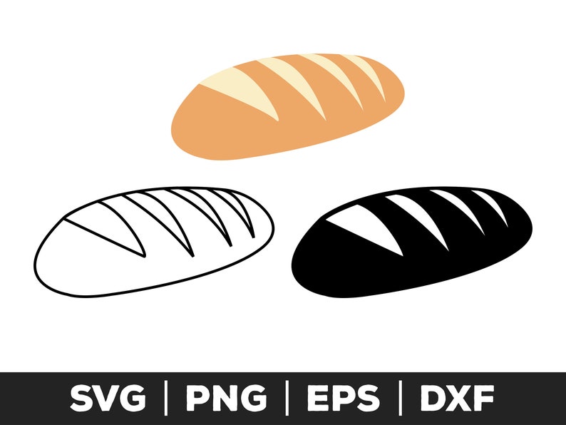 Bread Svg, Bread Png, Bread Eps, Bread Cut Files for Cricut, Bread Cut ...