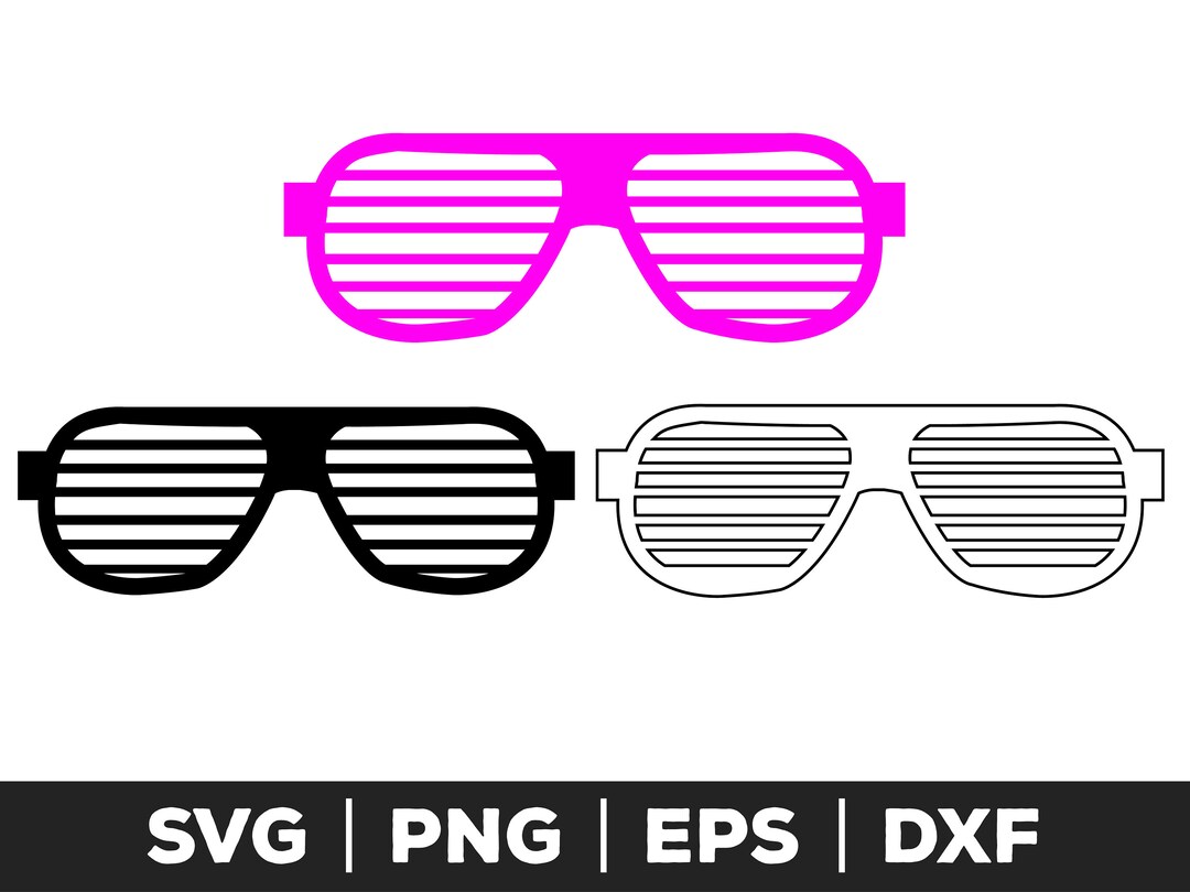 80s Sunglasses Svg 80s Sunglasses Png 80s Sunglasses Eps 80s