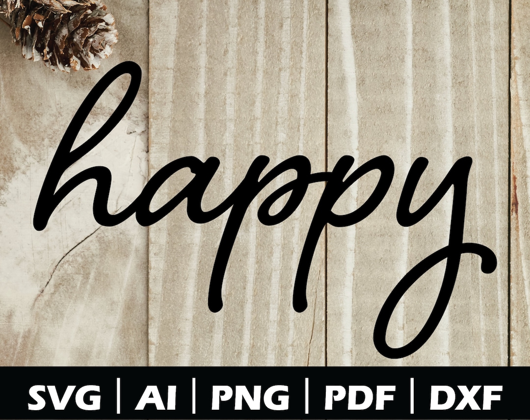 Happy SVG, Feel Good SVG, Mindfulness SVG, Life is Happy, Smile Svg ...