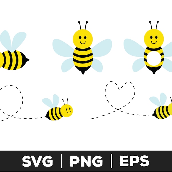 Bee Svg - Etsy