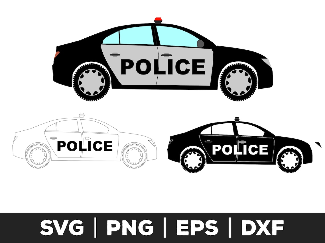 Police Car SVG, Police Car PNG, Police Car EPS, Police Car Clip Art ...