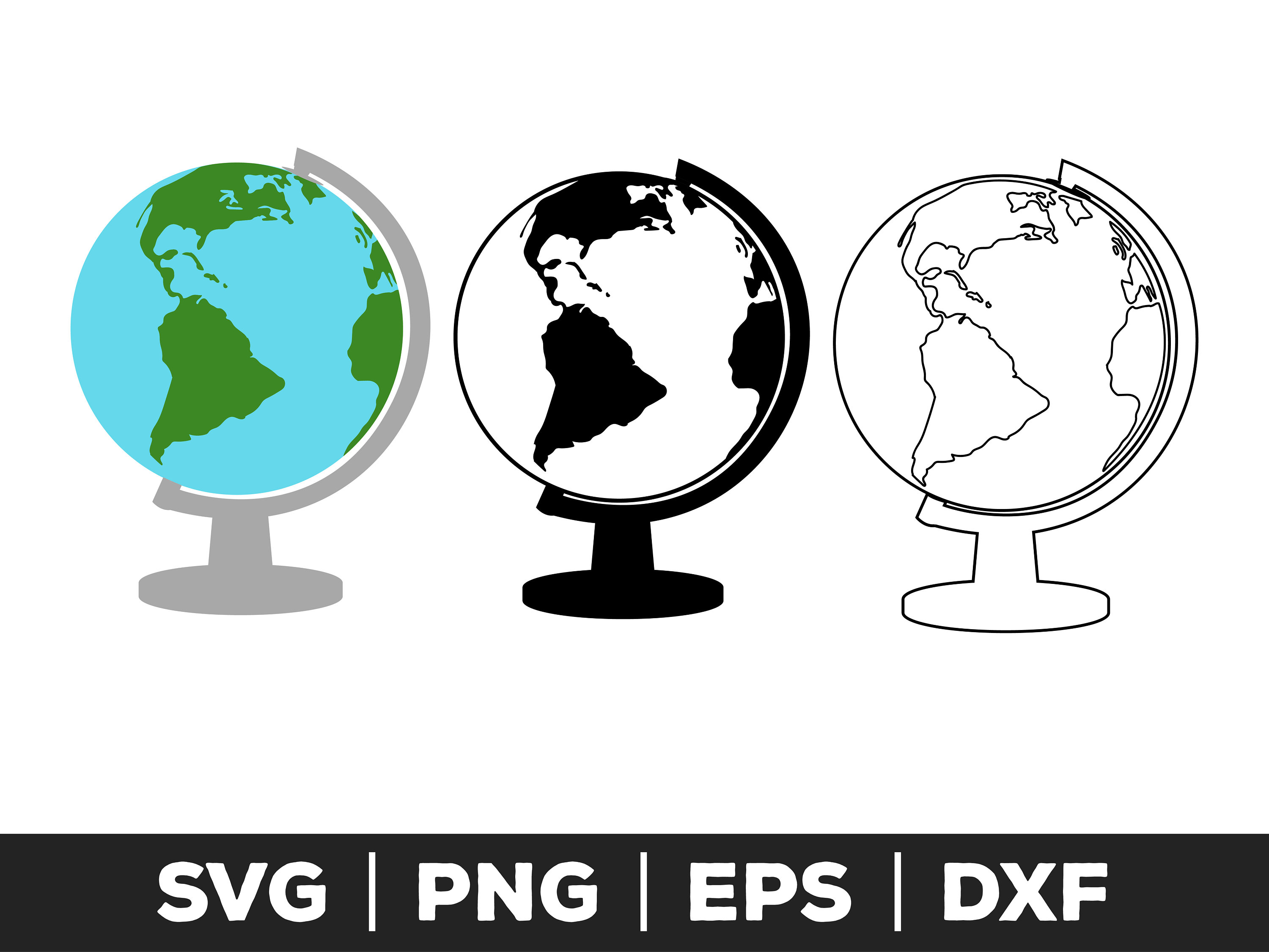 Globe Svg Globe Png Globe Eps Globe Clipart Globe Cut - Etsy