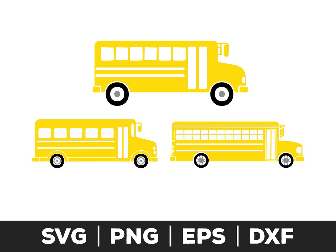 School Bus Svg, Bus Svg Bundle, Bus Svg, Back to School Svg, Dxf, Jpeg ...