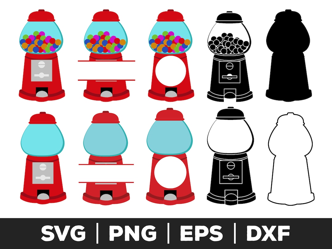 Gumball Machine Svg, Gumball Machine Png, Gumball Machine Cut Files for ...