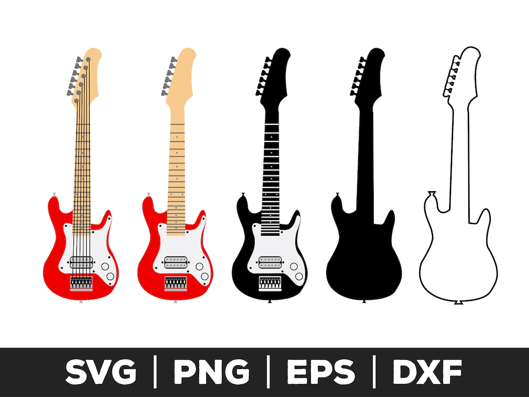 Electric Guitar Svg, Guitar Svg, Music Svg, Acoustic Guitar SVG ...