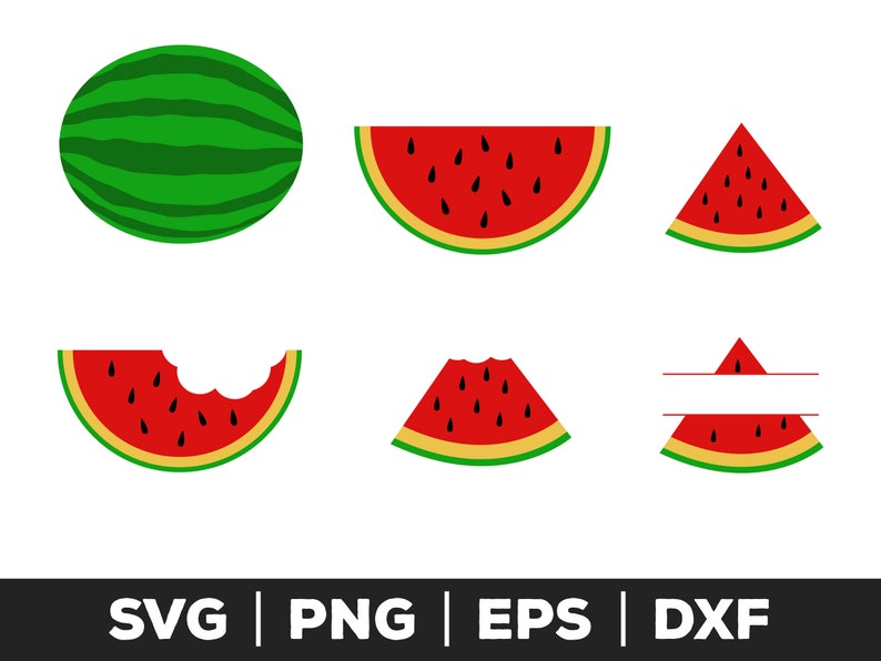 Watermelon Svg Watermelon Png Watermelon Eps Fruit Svg - Etsy