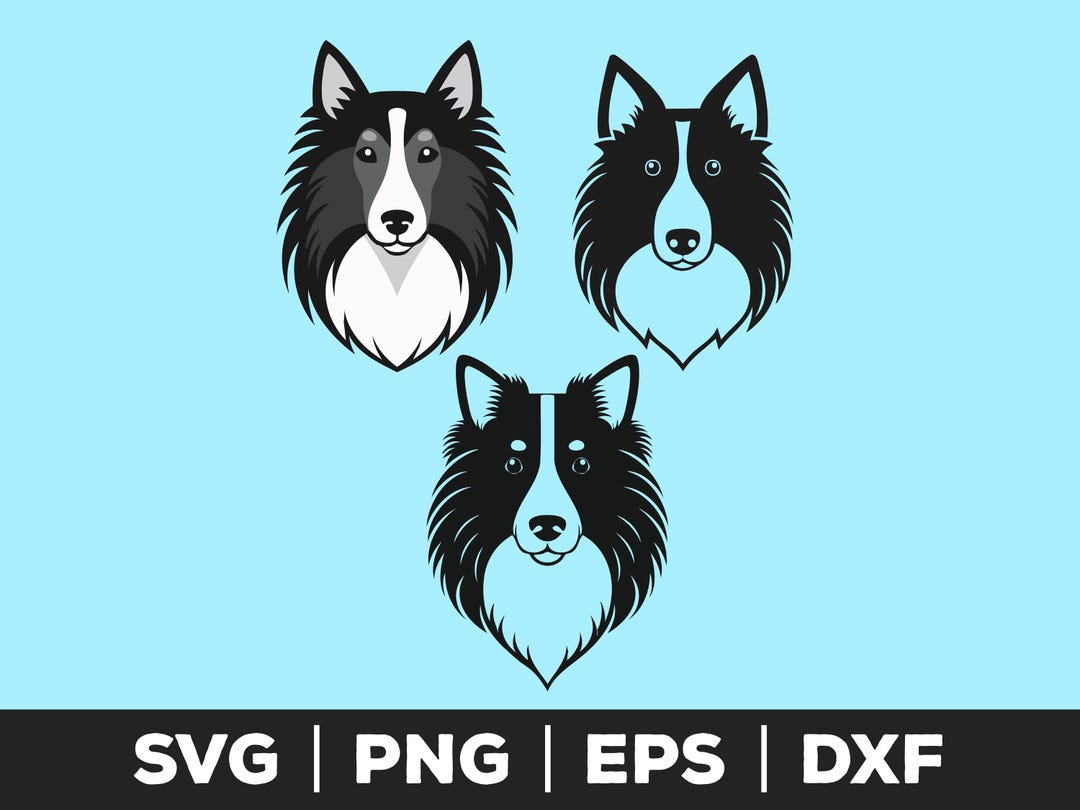 Collie Svg File for Cricut and Silhouette, Dog Svg, Collie Dog Clipart ...