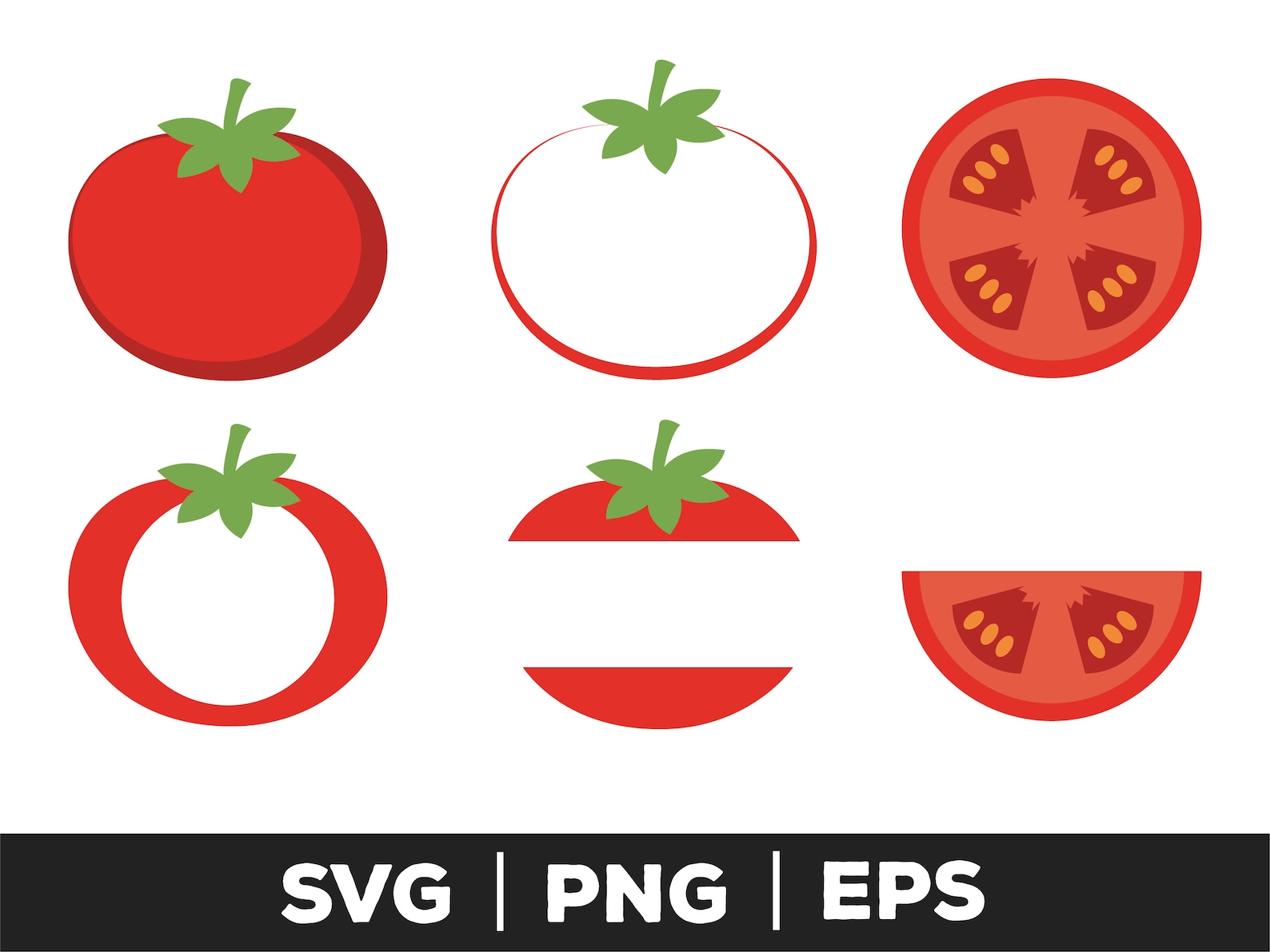 Tomato Tomato SVG Tomato Slice Svg Tomato Bundle Tomato - Etsy