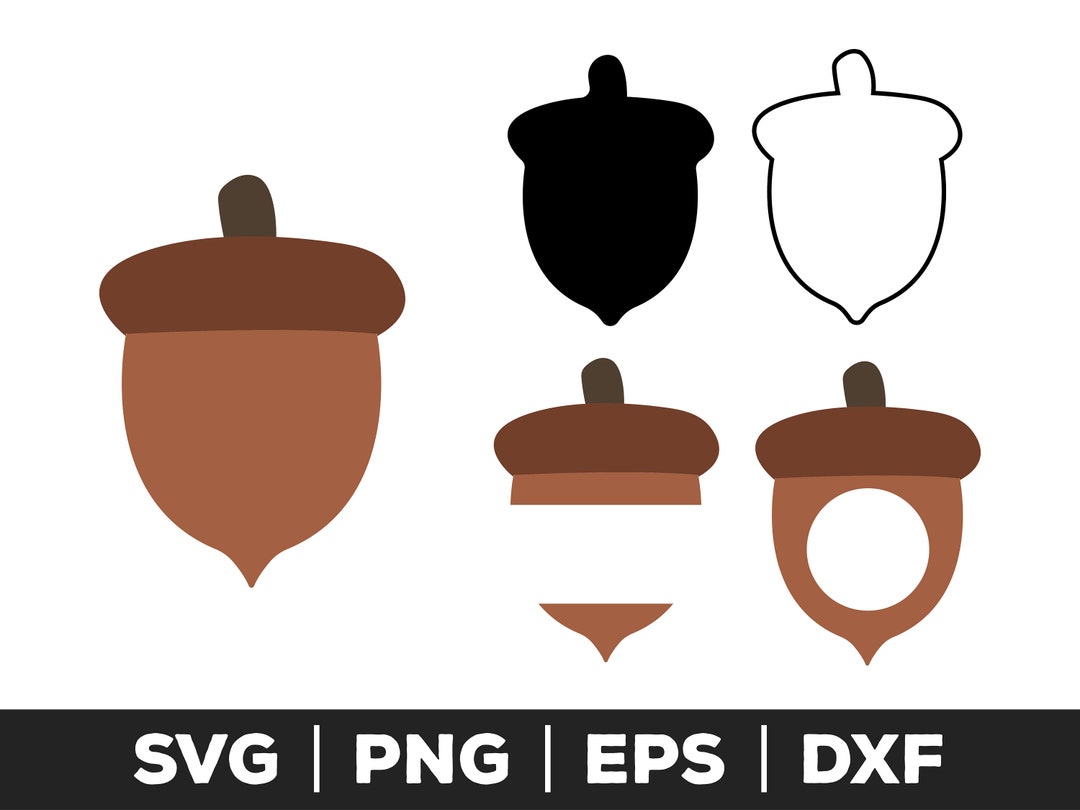 Acorn SVG | Acorn Clip Art | Acorn Digital File | Acorn Cricut Cut ...