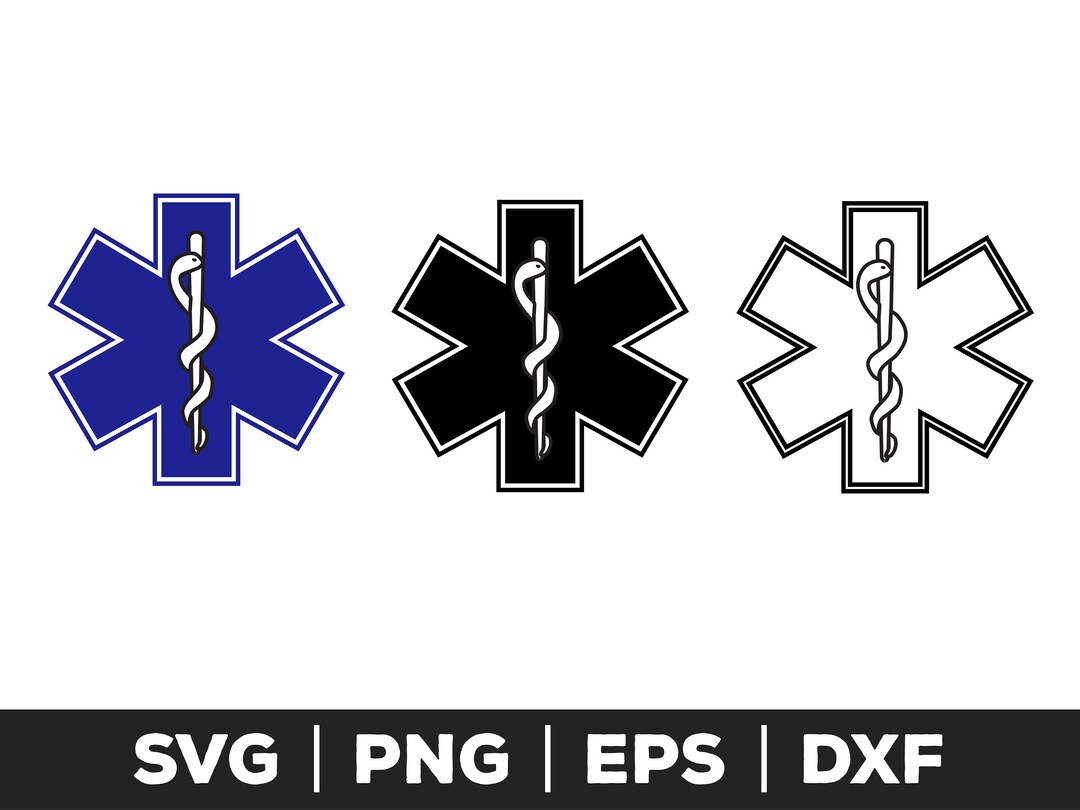 Paramedic Star Svg, Png, Eps, Paramedic Star of Life Svg, Star of Life ...