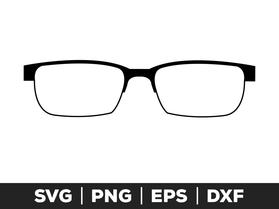 Reading Glasses Svg File for Cricut and Silhouette, Glasses Clipart ...