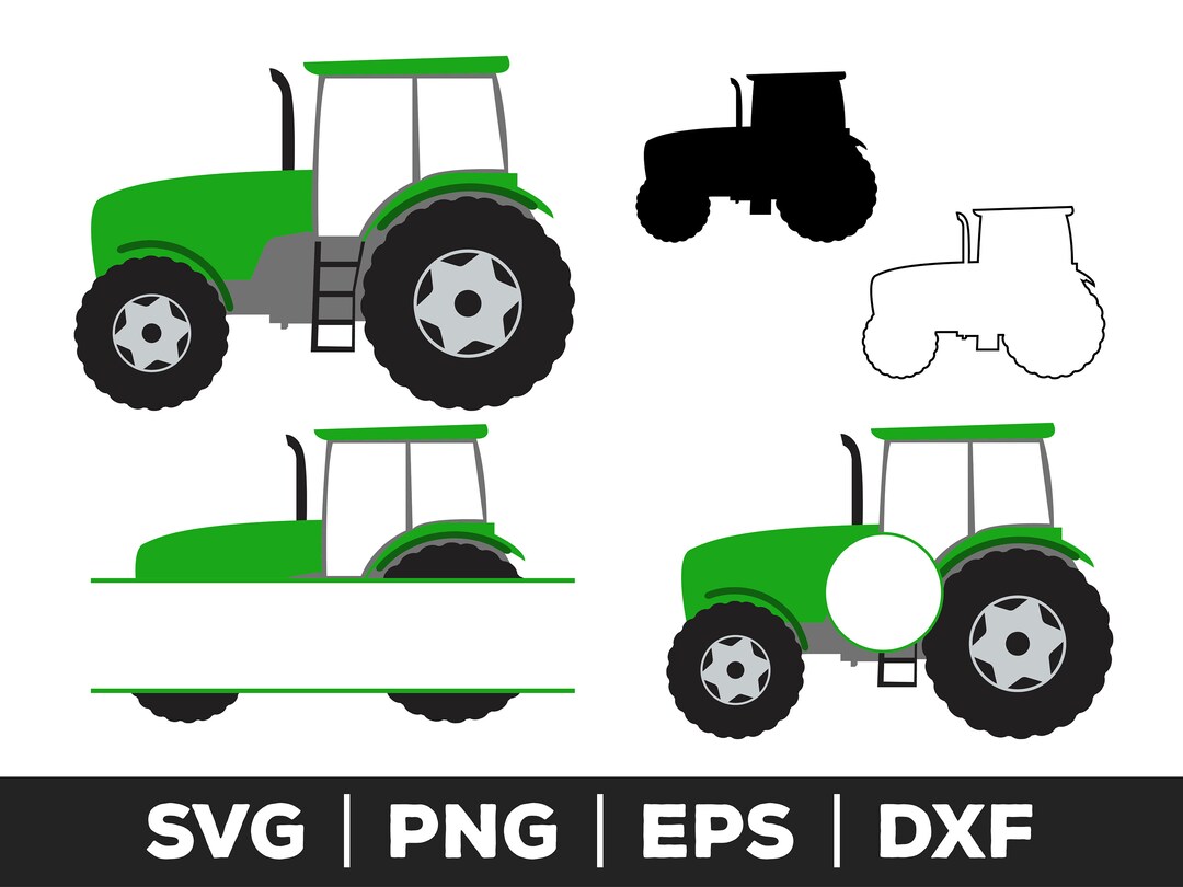 Green Tractor SVG, Green Tractor PNG, Green Tractor EPS, Green Tractor ...