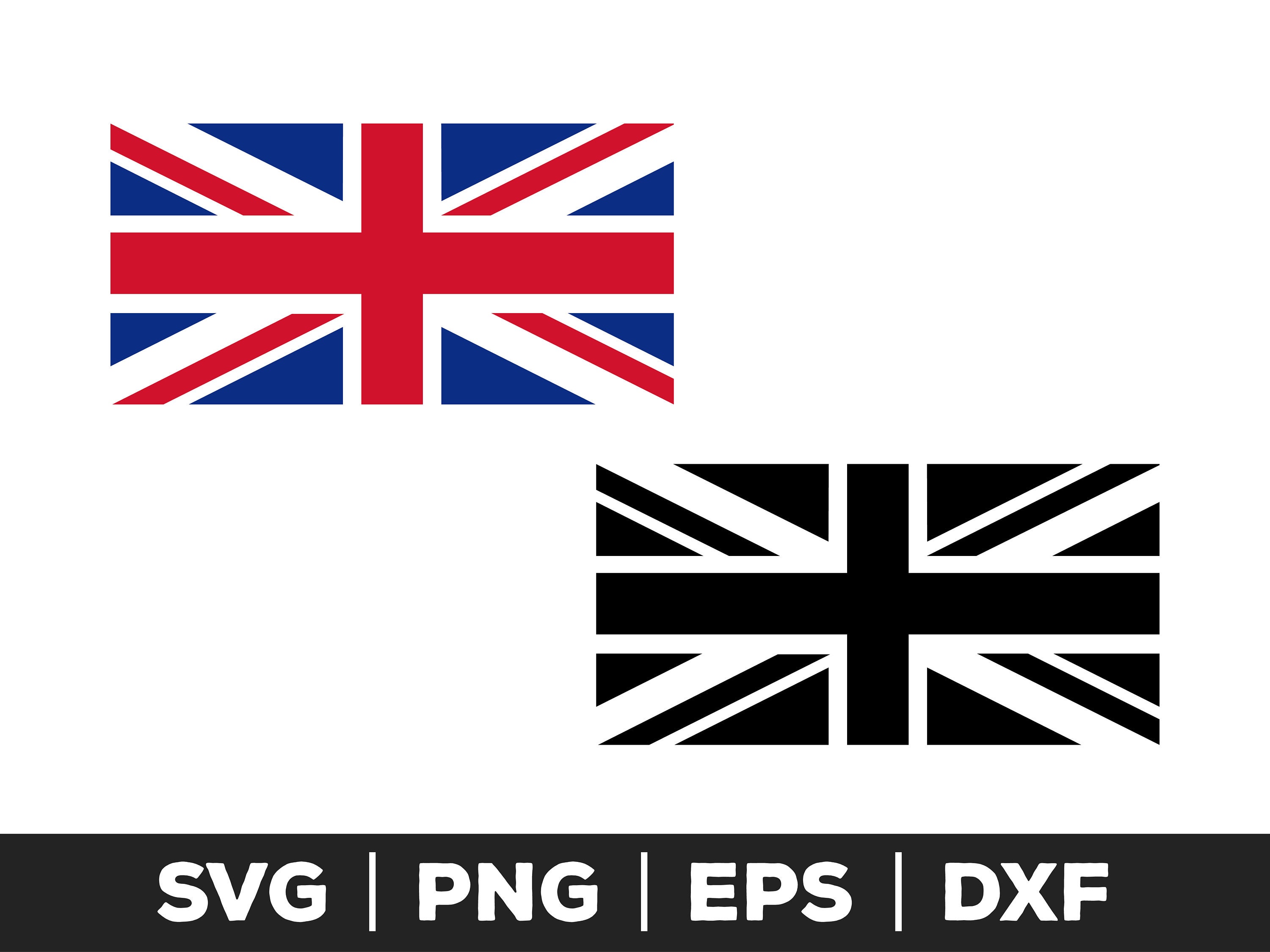 Union Jack Flag SVG Union Jack Flag PNG Union Jack Flag EPS - Etsy UK