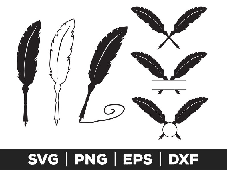 Quill Svg, Quill Png, Quill Eps, Quill Cut Files for Cricut, Quill Cut ...