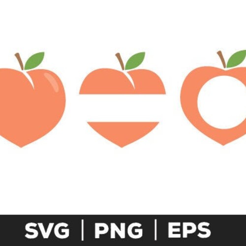 Peach SVG PNG EPS Instant Download Peach Bundle Digital - Etsy