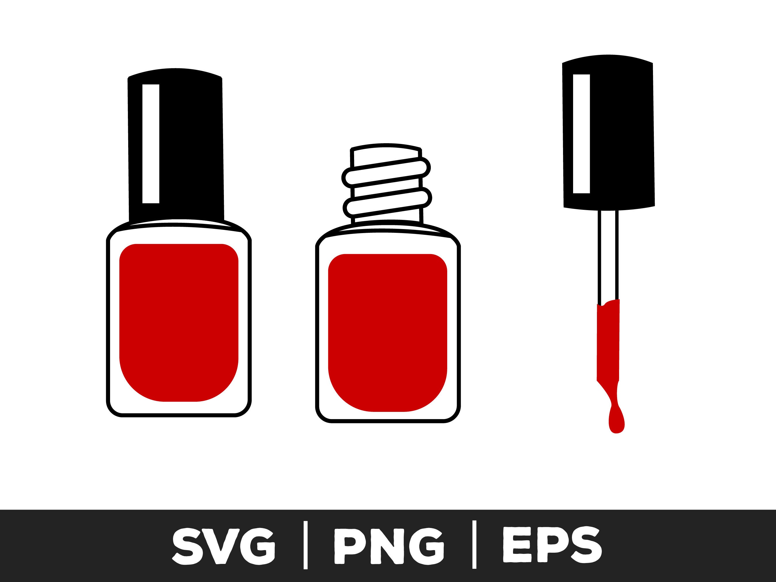 Nail Polish Svg, Png, Eps, Nail Svg, Makeup Svg, Salon Svg, Nail Polish ...