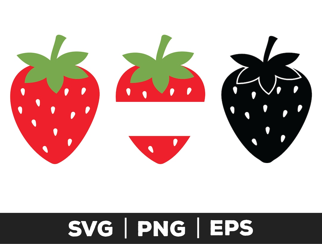 Strawberry - Instant Download, Digital Download, Svg, Eps, Png ...