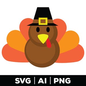 Turkey Svg - Thanksgiving Svg, Fall Svg, Turkey Clipart, Turkey Cut ...