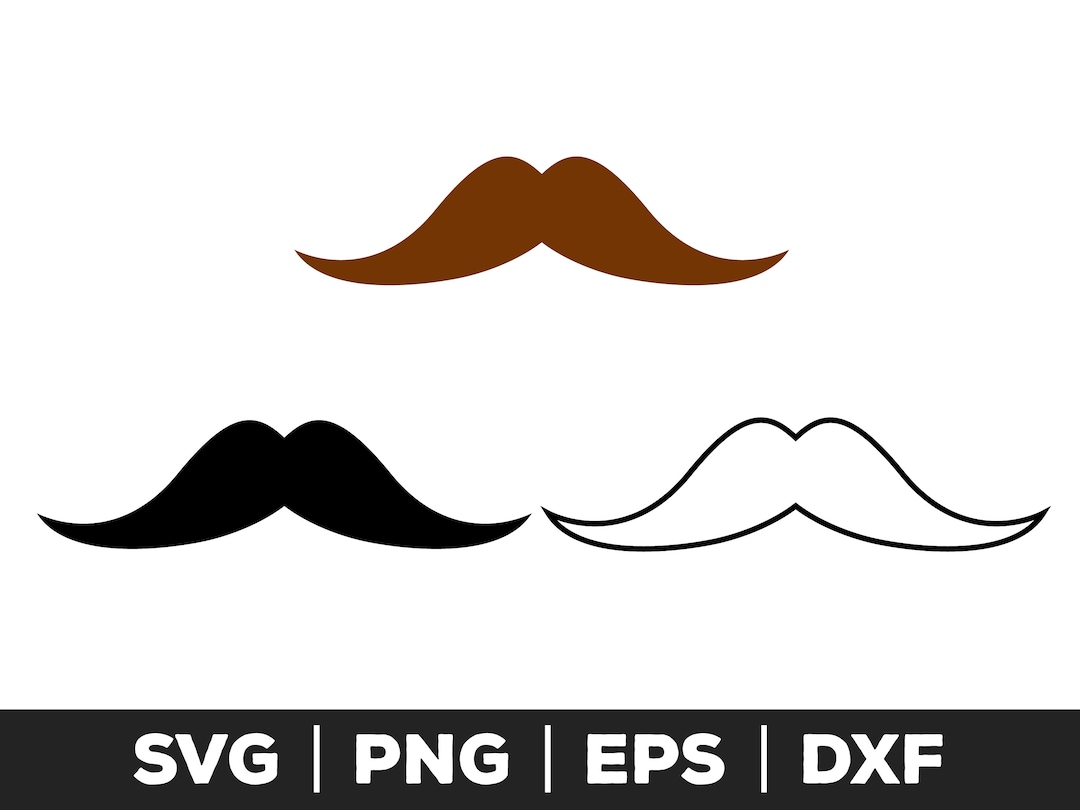 Mustache Svg, Mustache Png, Mustache Eps, Svg Files, Svg Files for ...