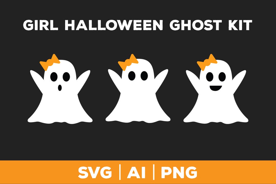 Halloween Ghost Svg Girl Ghost Svg Halloween Ghost Svg Cute - Etsy