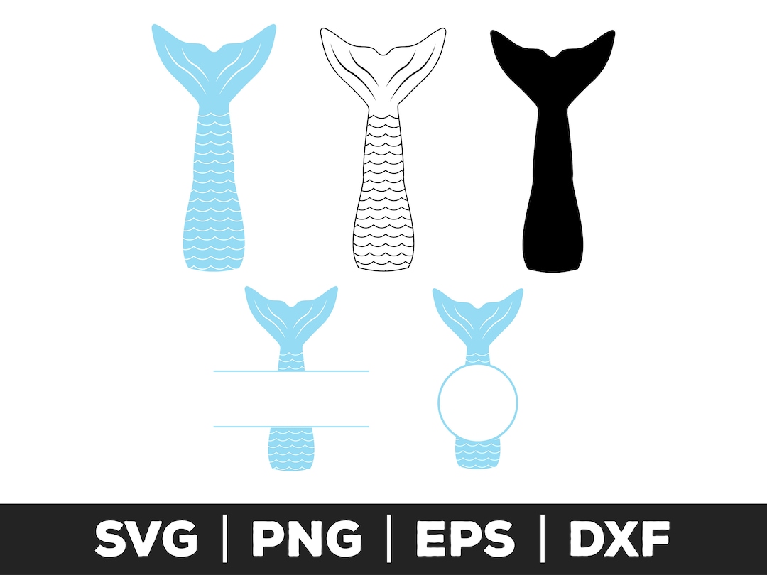 Mermaid Tail SVG, Mermaid Tail PNG, Mermaid Tail EPS, Mermaid Tail Cut ...