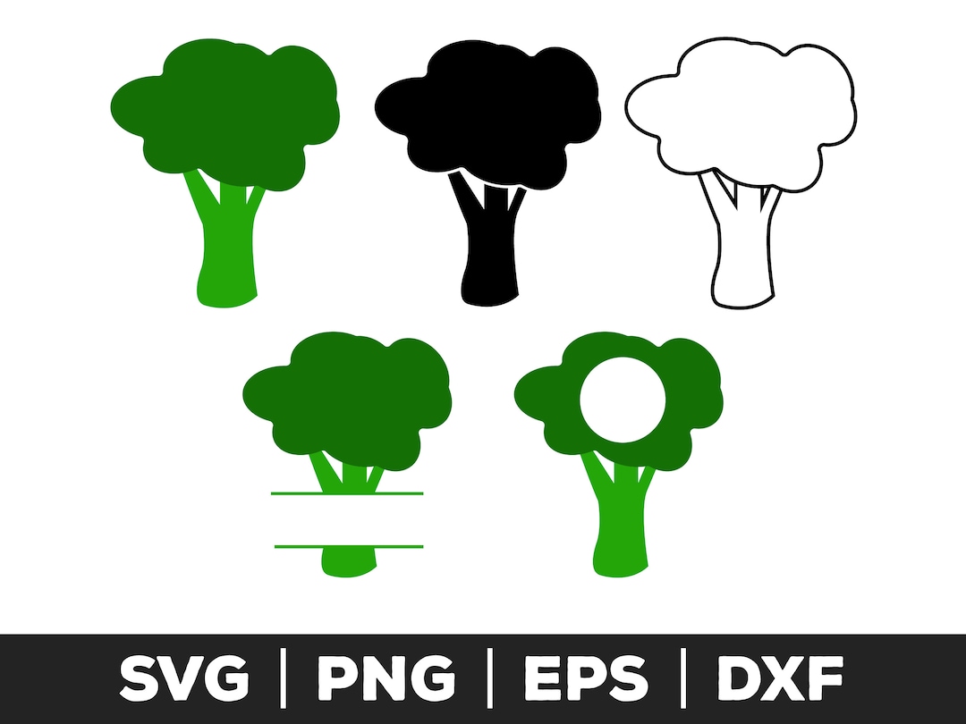 Broccoli SVG, Digital Download, Broccoli File for Printable Art ...