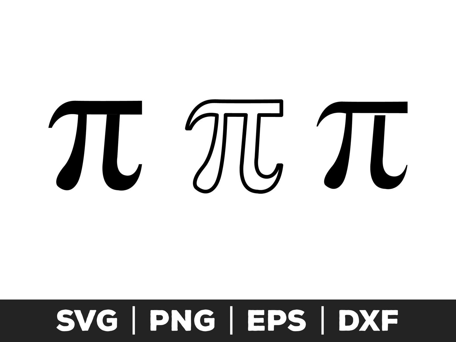 Pi Symbol Svg File for Cricut and Silhouette, Math Svg Design, Pi Day ...