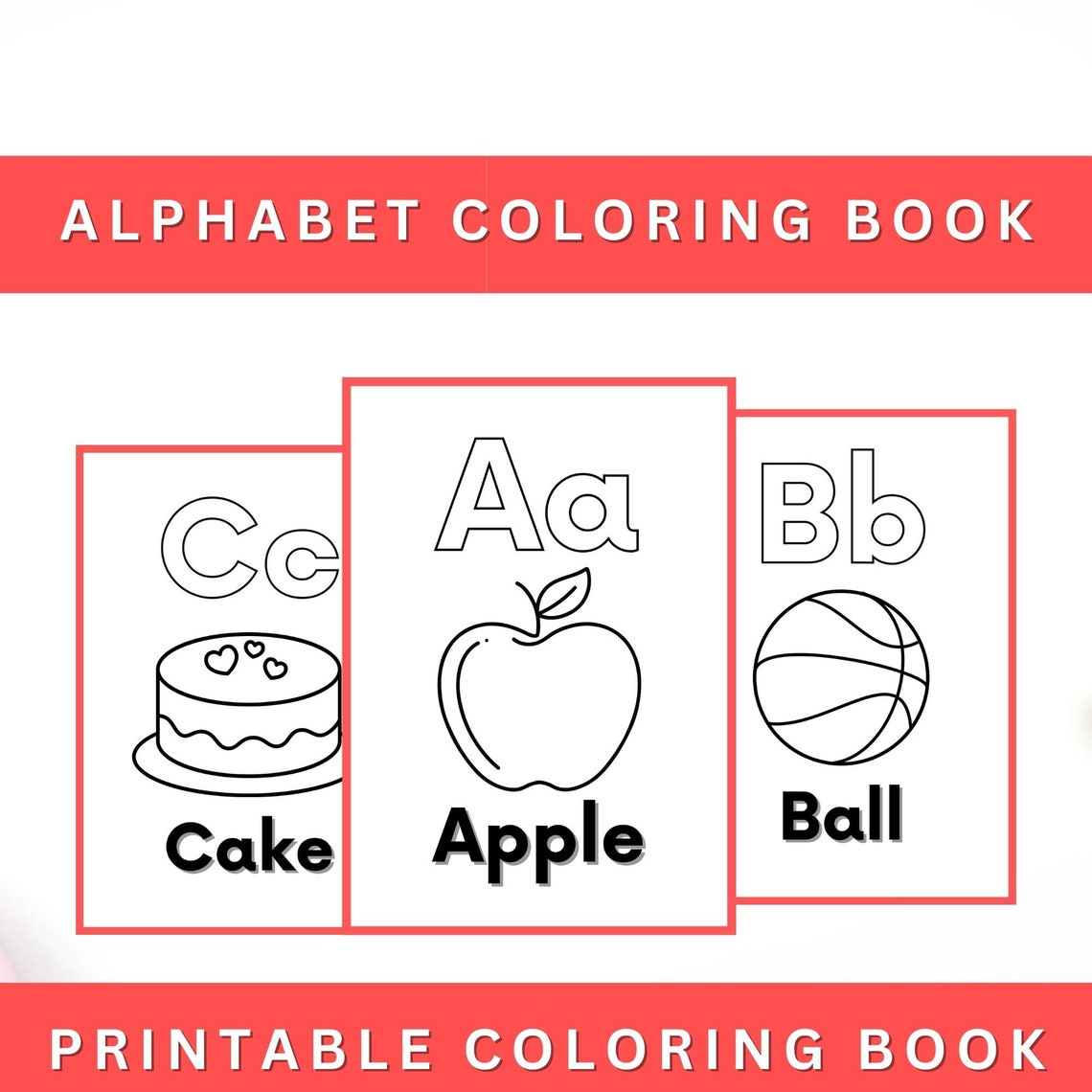 Alphabet Coloring Pages, 26 Pages Alphabet Coloring Book Printable for ...
