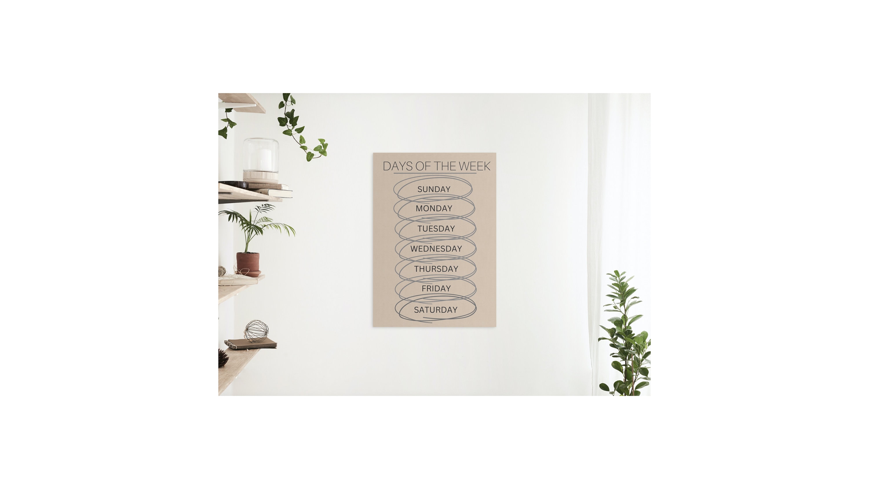 Printable Days of the Week Learning Poster Classroom Toddler - Etsy