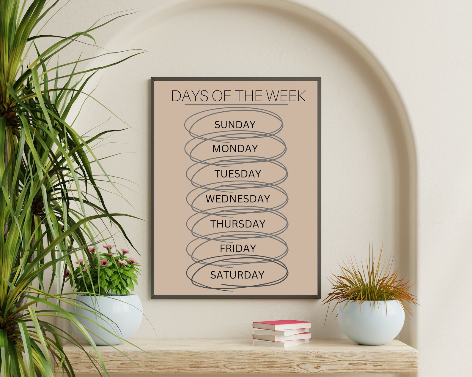 Printable Days of the Week Learning Poster, Classroom Toddler Learning ...