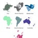 Printable Continents Poster Poster for Kids Learning Poster Printable ...