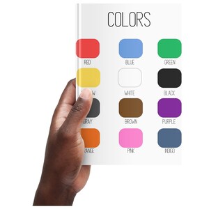 Color Name Poster, Montessori Playroom Prints, Preschool Homeschool ...