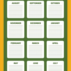 Kids Daily Planner, Academic Calendar (digital Download) - Etsy