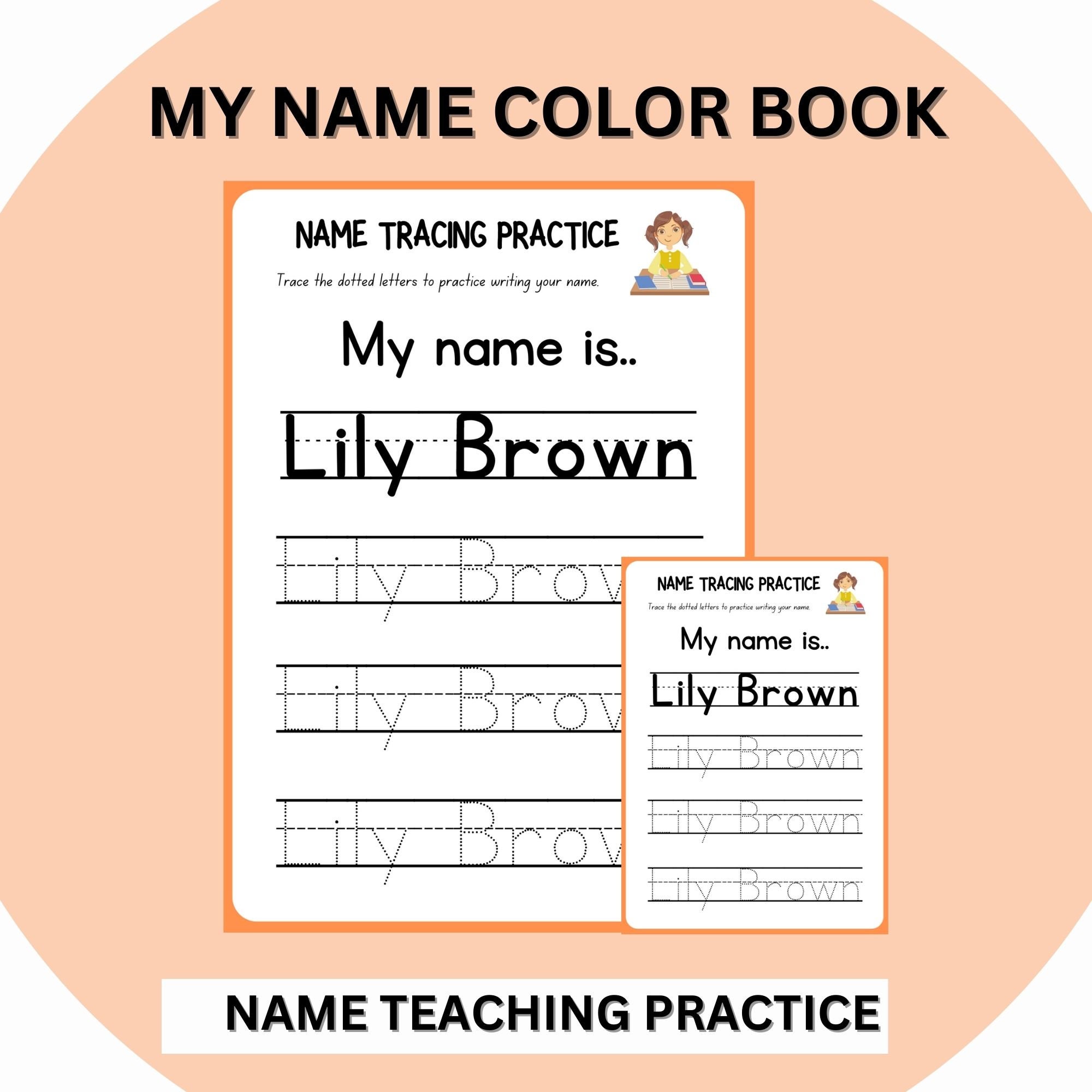 Custom Name Tracing Worksheets, Personalized Name Writing Sheets ...