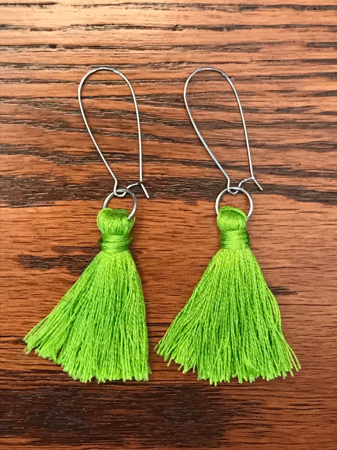 Lightweight Mini Cotton Tassel Dangle Earring - Etsy