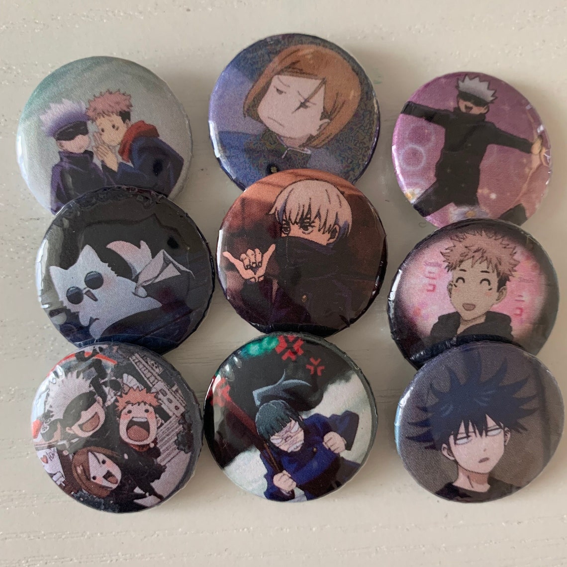 Jujutsu Kaisen Anime Buttons Pins Badges Etsy