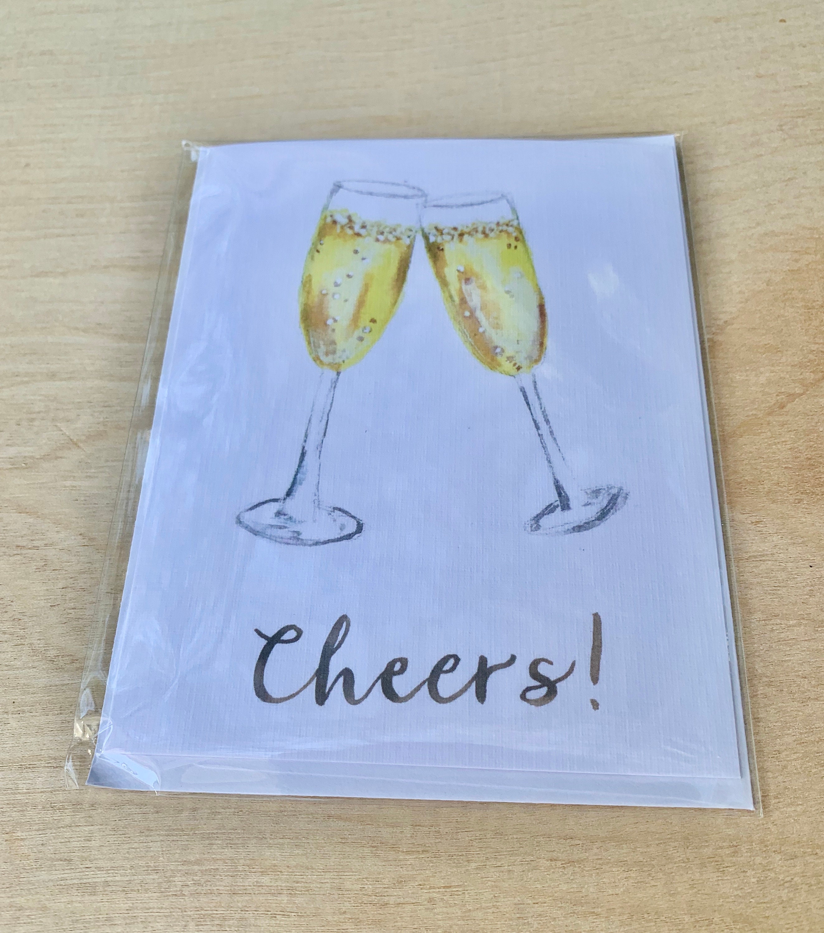 Greeting Card - Cheers! Blank Card for Any Occasion (bridal Shower ...