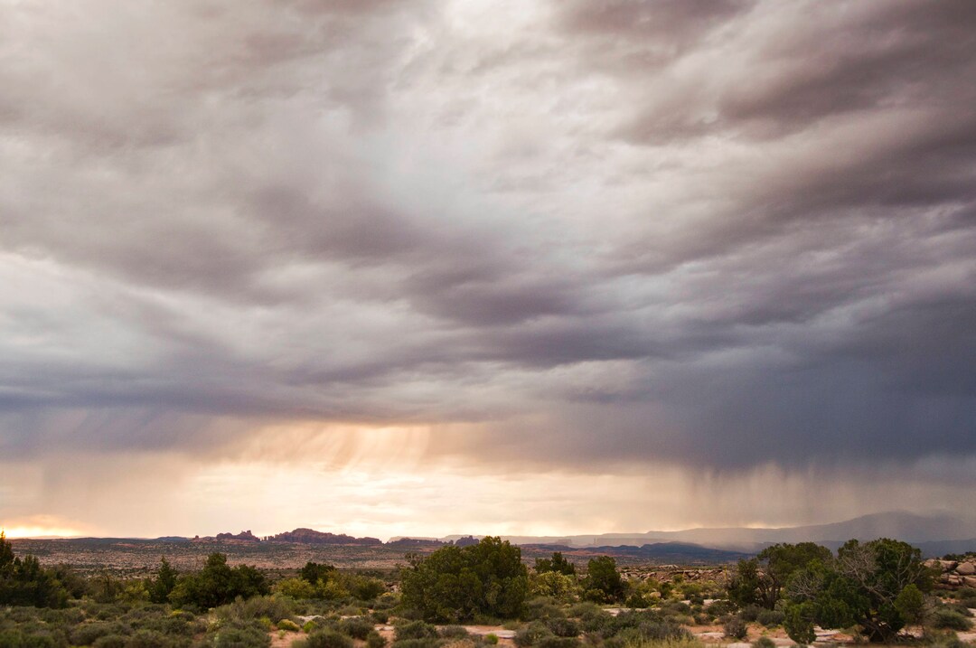 Storm Over Moab, Arches National Park, Moab Utah, Photography Print ...