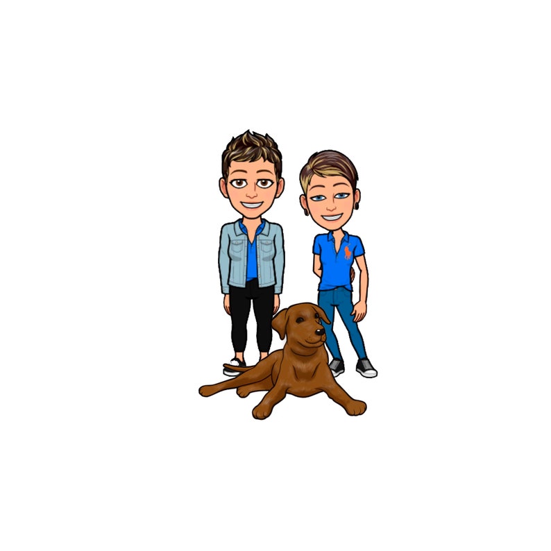 Personalised Bitmoji Illustrations - Etsy