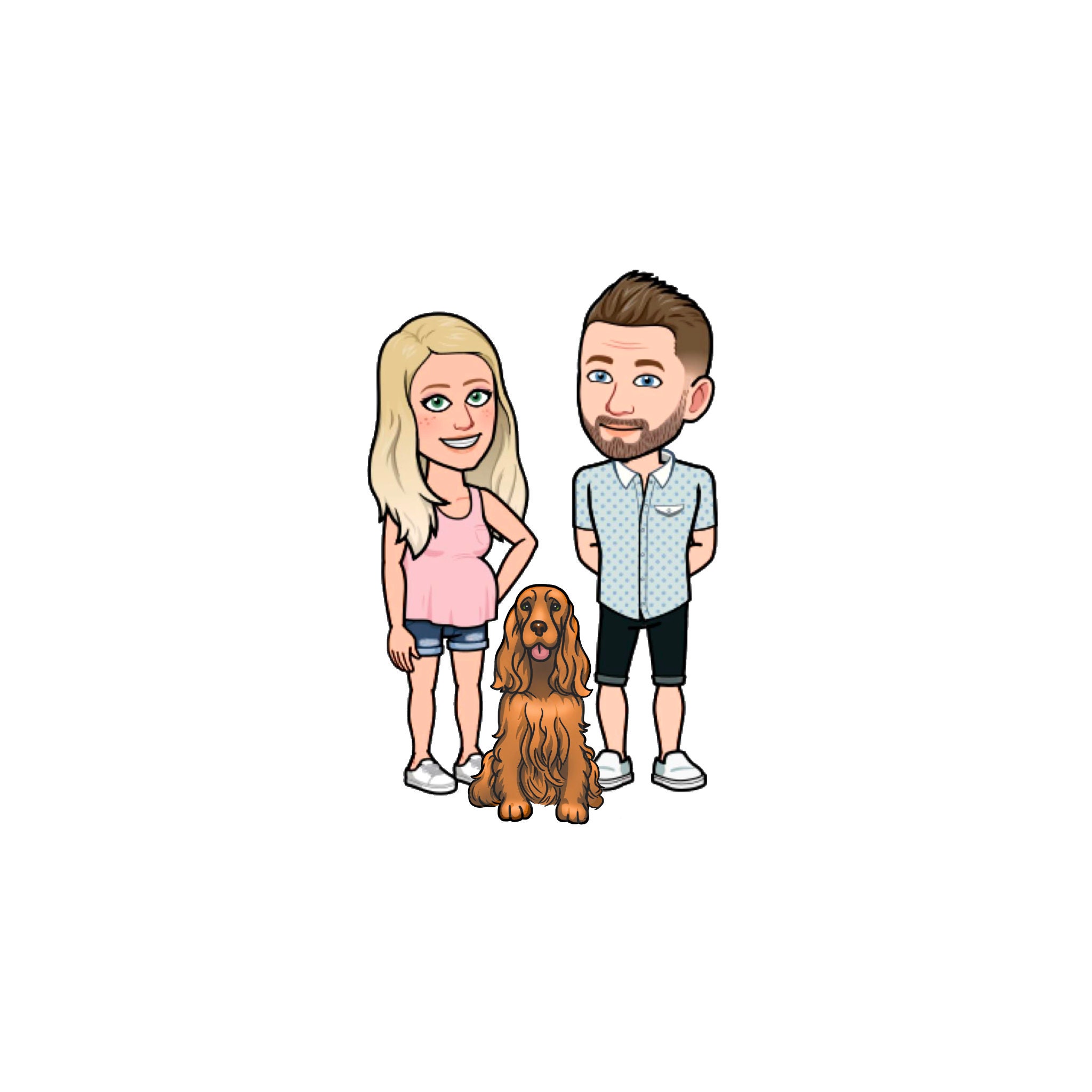 Personalised Bitmoji Illustrations - Etsy