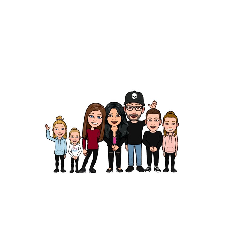 Personalised Bitmoji Illustrations - Etsy