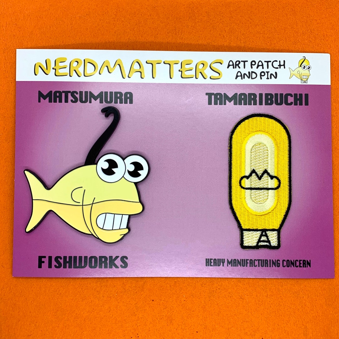 The Simpsons Mr. Sparkle Fish Bulb Patch and Pin Set - Etsy