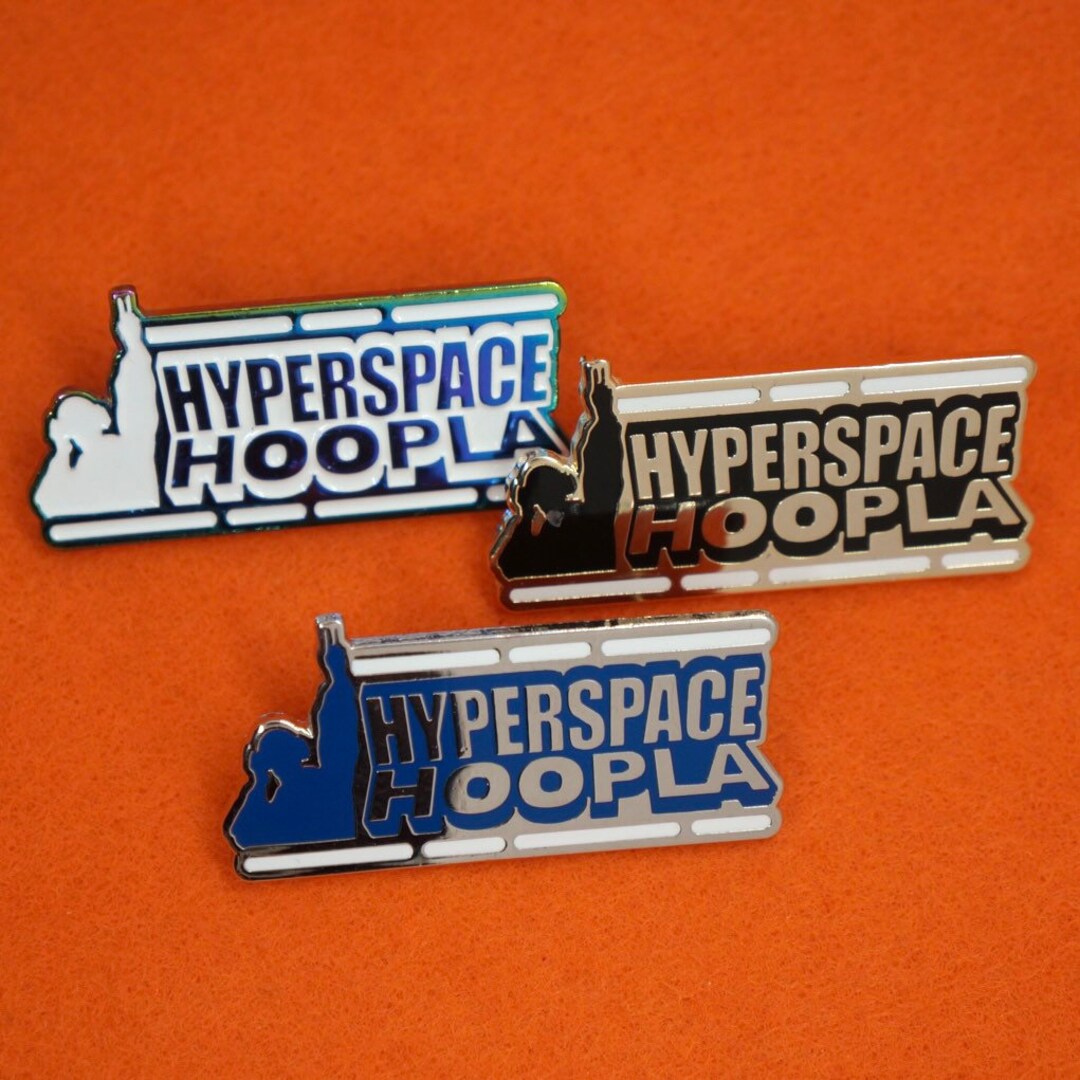 Hyperspace Hoopla Enamel Pin With Sticker - Etsy